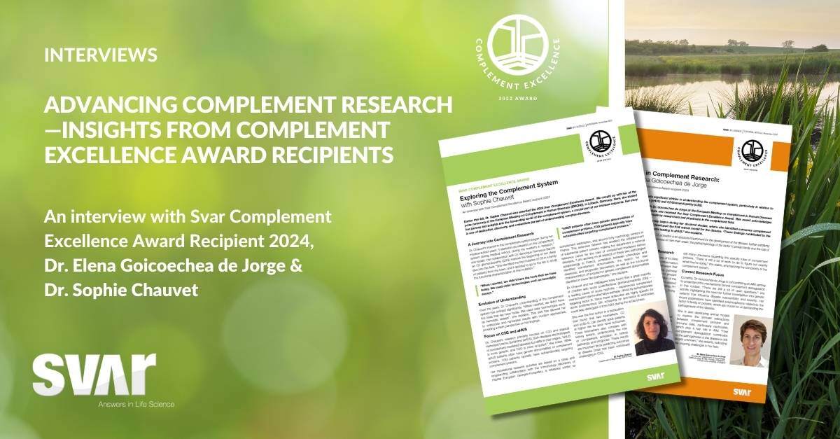 INTERVIEW: Advancing Complement Research—Insights from Two Complement Excellence Award Recipients